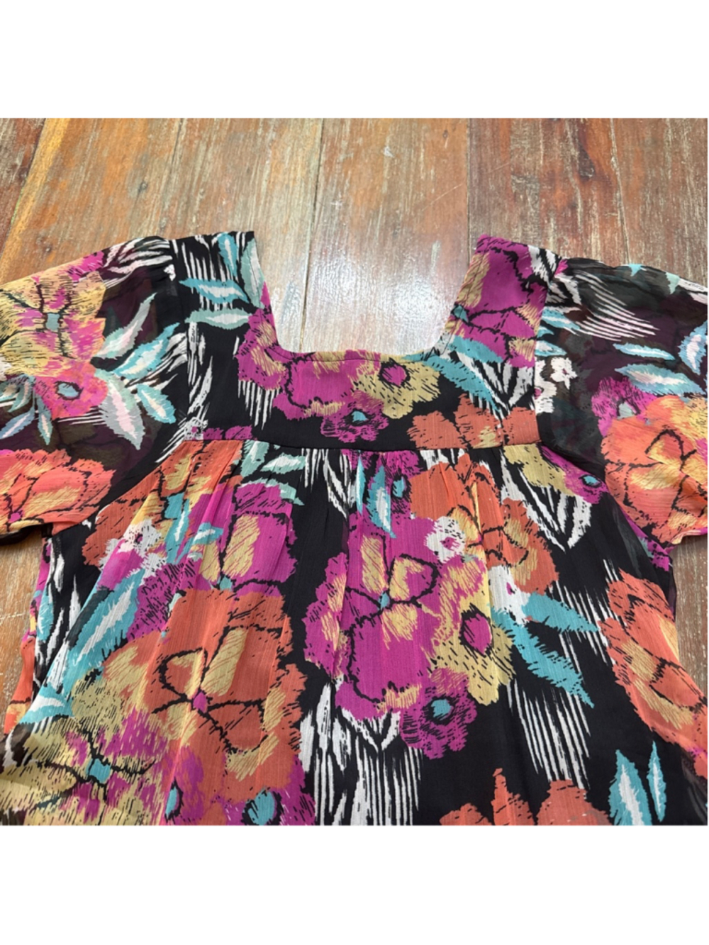 Rapsodia | Dresses | Rapsodia Mini Dress Small Square Neck Mixed Print ...